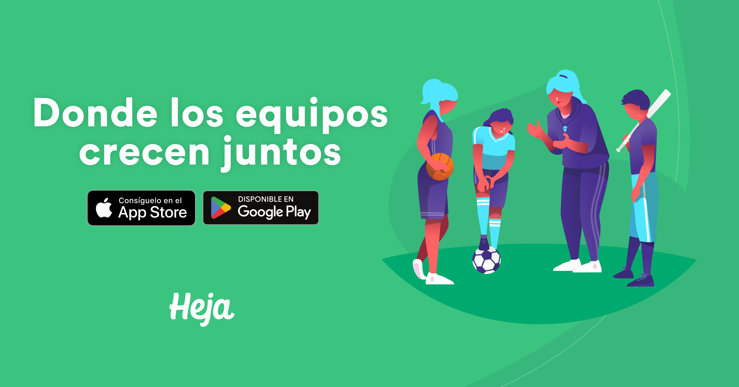 Heja | Sports team management and communication app